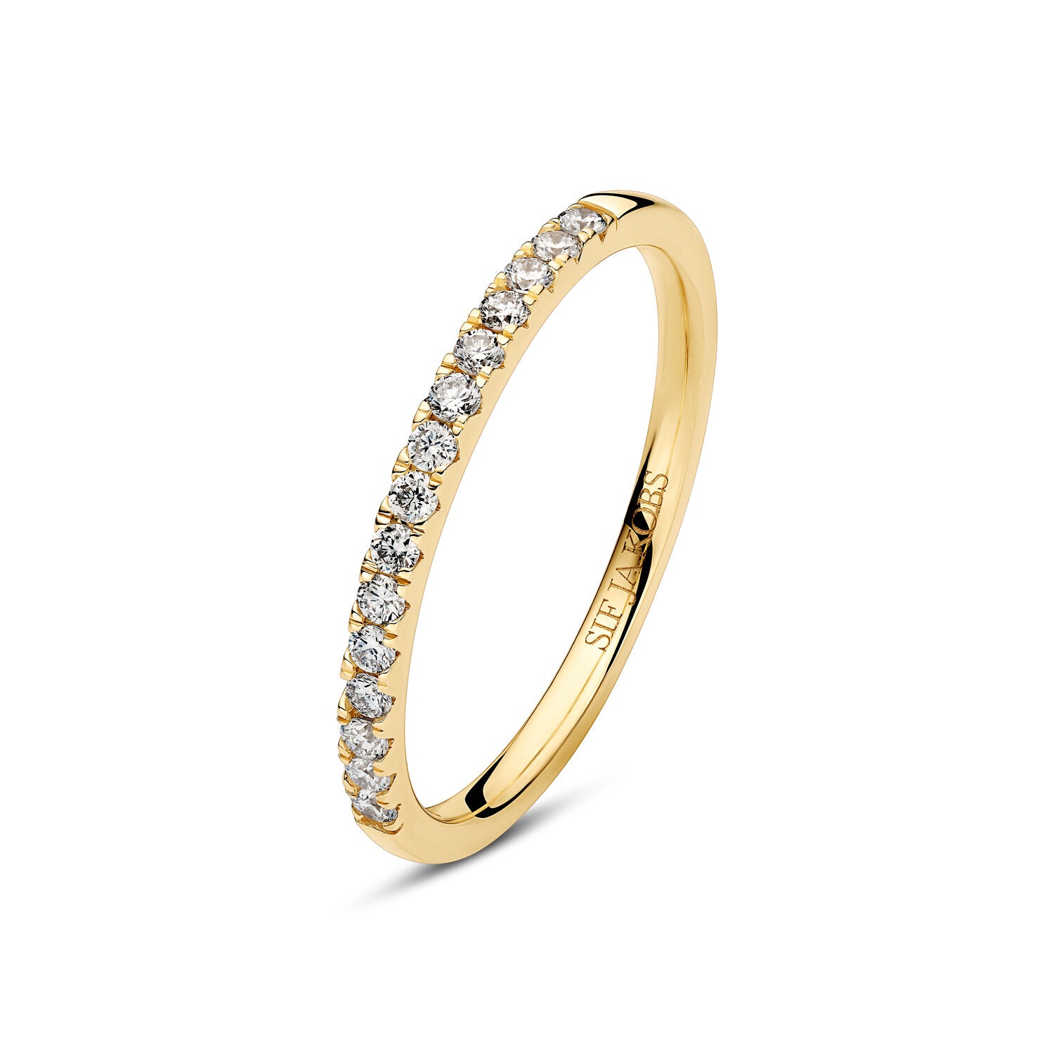 Ring Alba - 14k yellow gold or white gold 0.2 3ct TW G-H VS lab-grown ...
